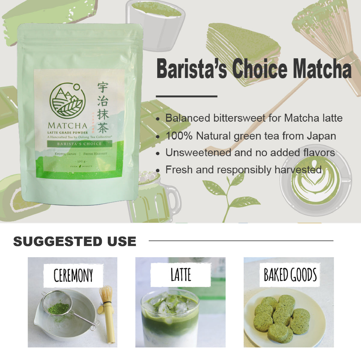 Barista's Choice Matcha Powder – Oolong Tea Collective